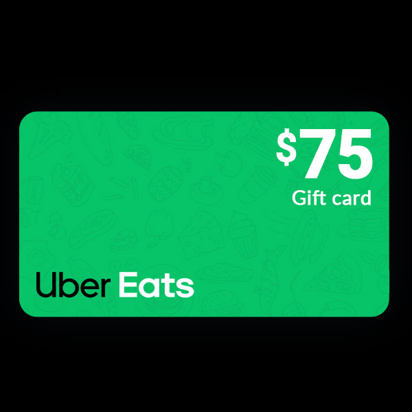 $75 Uber Eats Gift Card